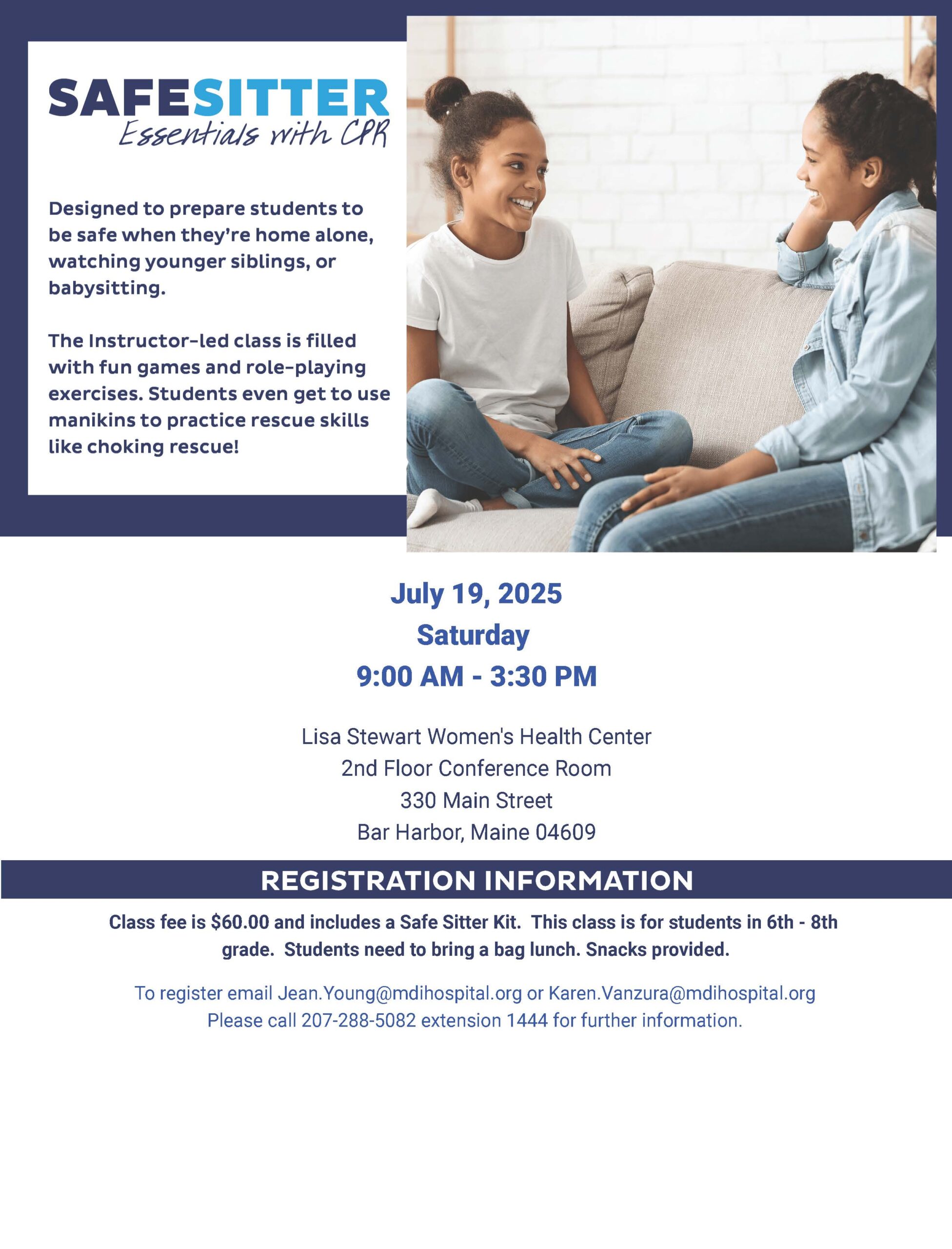 Safe Sitter Courses | July 19, 2025 - MDI Hospital